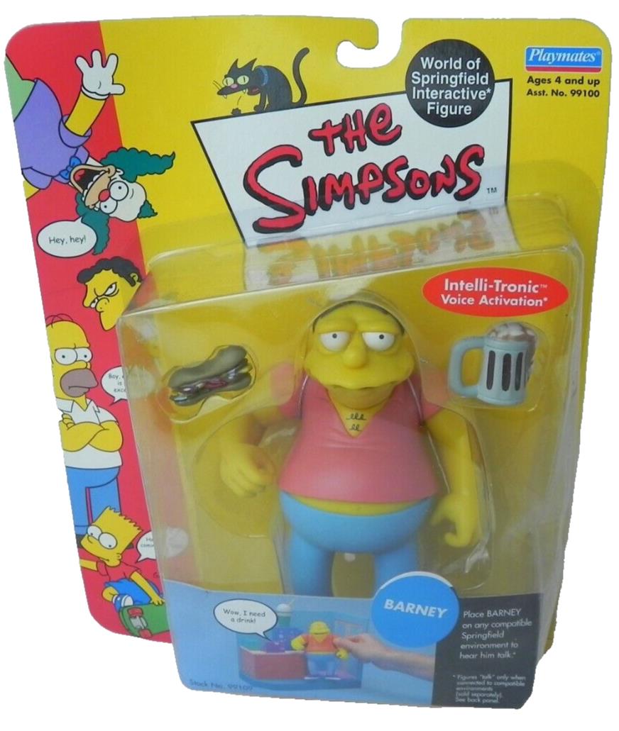 The Simpsons World of Springfield Interactive Barney Figure Series 1 P ...