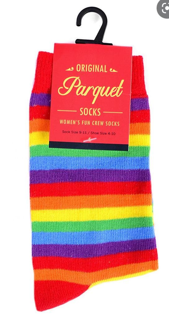 original parquet socks womens rainbow – Up4Drea